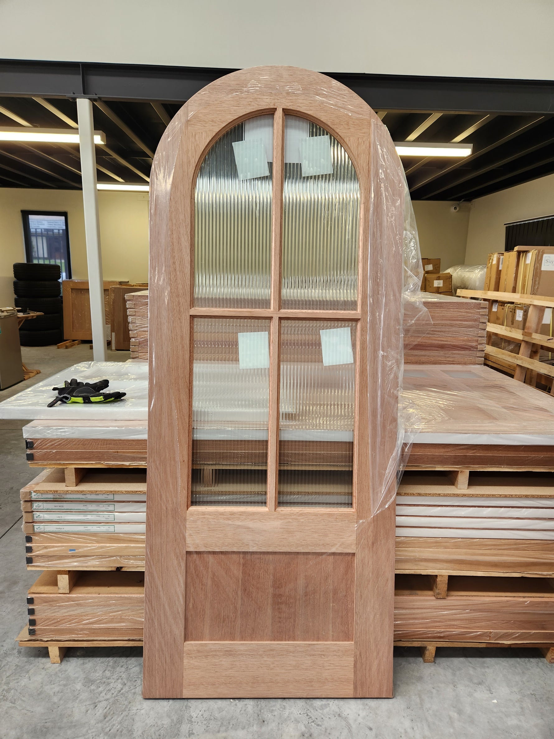 Arch Ivy Willow External Door - Panelled with Windows | Brisbane Doors ...